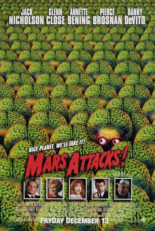 Mars Attacks! movie poster - Horror Society