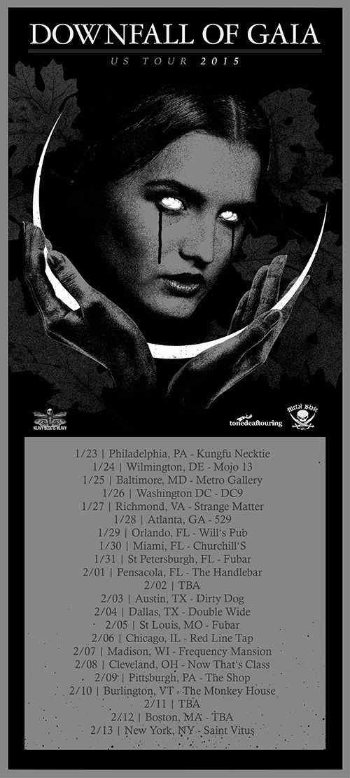DOWNFALL OF GAIA US tour announced for 2015! – Horror Society