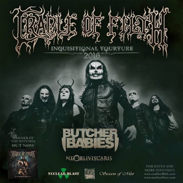 BUTCHER BABIES Join Cradle Of Filth On “Inquisitional Torture” North ...