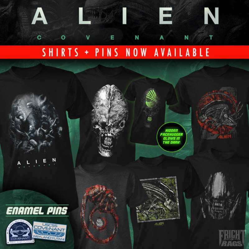 Alien: Covenant & They Live collections on sale now at Fright-Rags ...