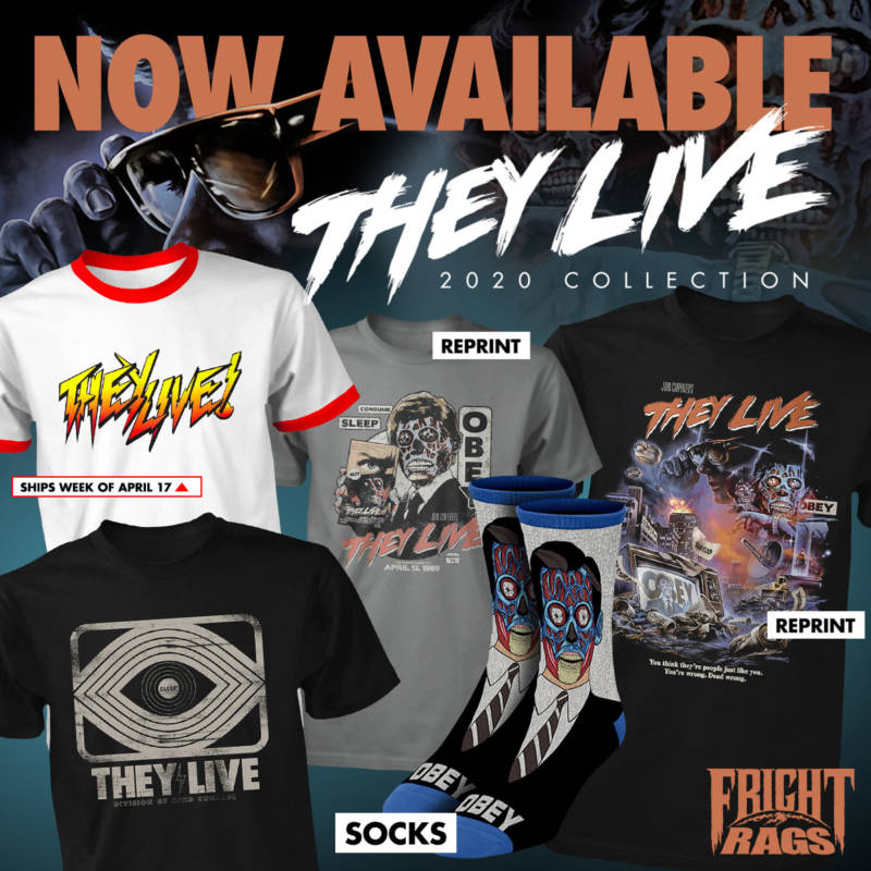 THE WOLF MAN, THE MUMMY, THEY LIVE Apparel Available from Fright-Rags ...