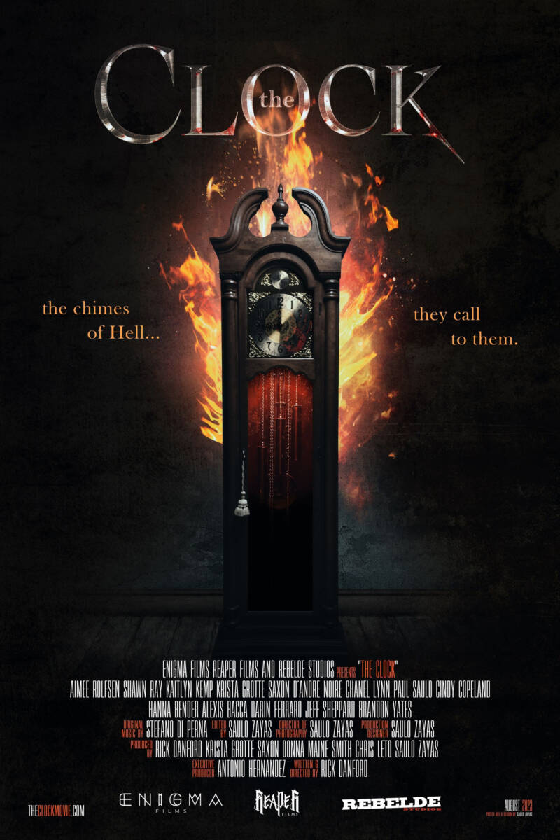 Official Poster for Rick Danford’s horror film, “The Clock” – Horror ...